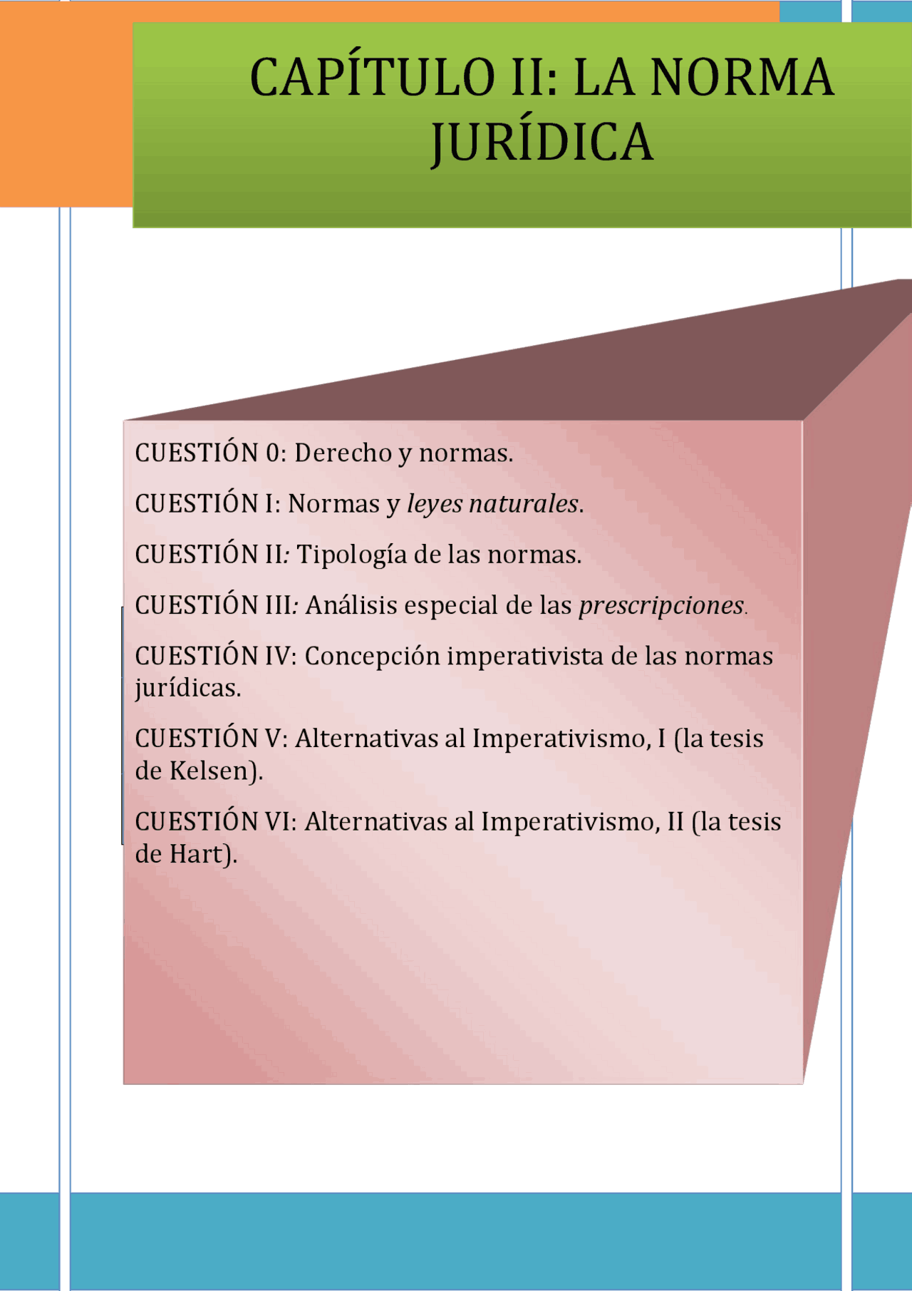 Apuntes De Teoria Del Derecho Apuntes De Teoría Del Derecho Docsity