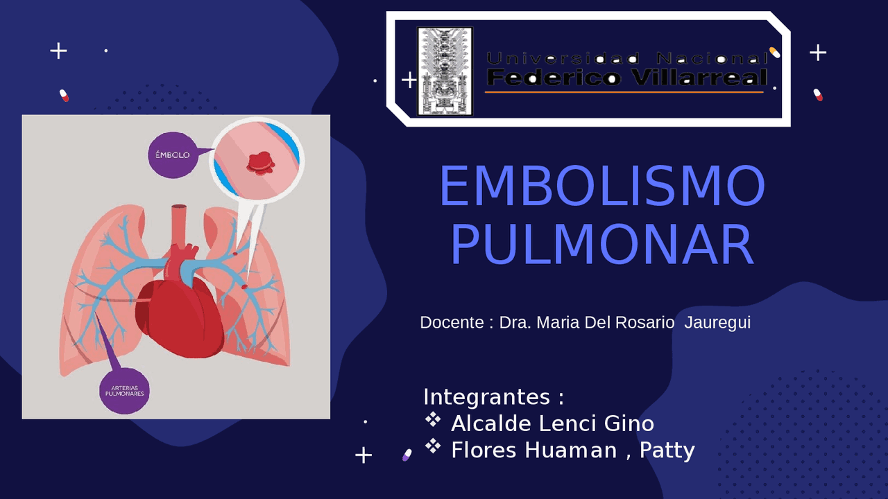 EMBOLIA PULMONAR EXPOSICION DE CASO CLINICO | Resúmenes de Biología ...