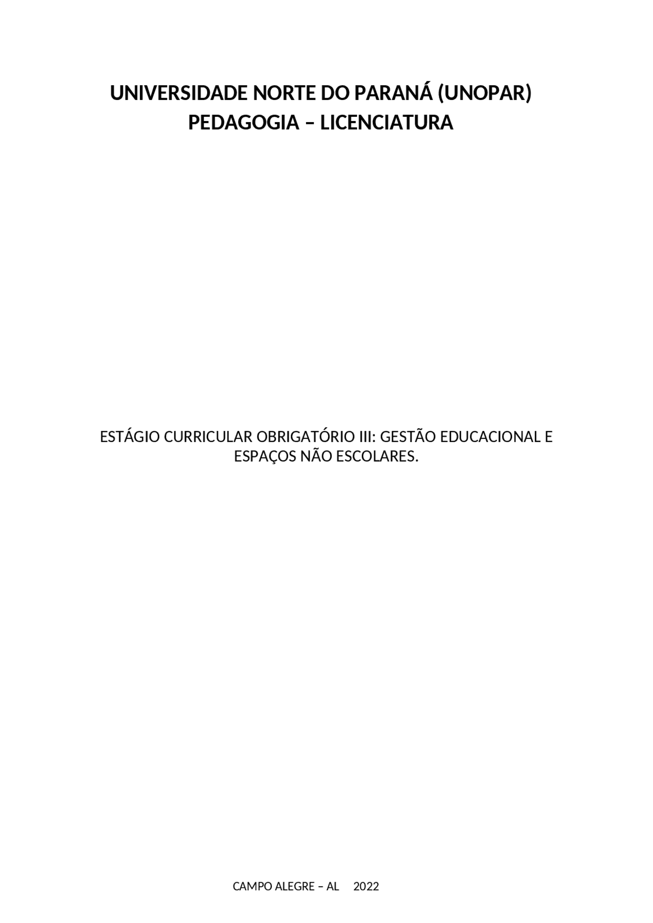 Pedagogia Unopar Trabalhos De Portfolio Interdiscplinar E De Estagio
