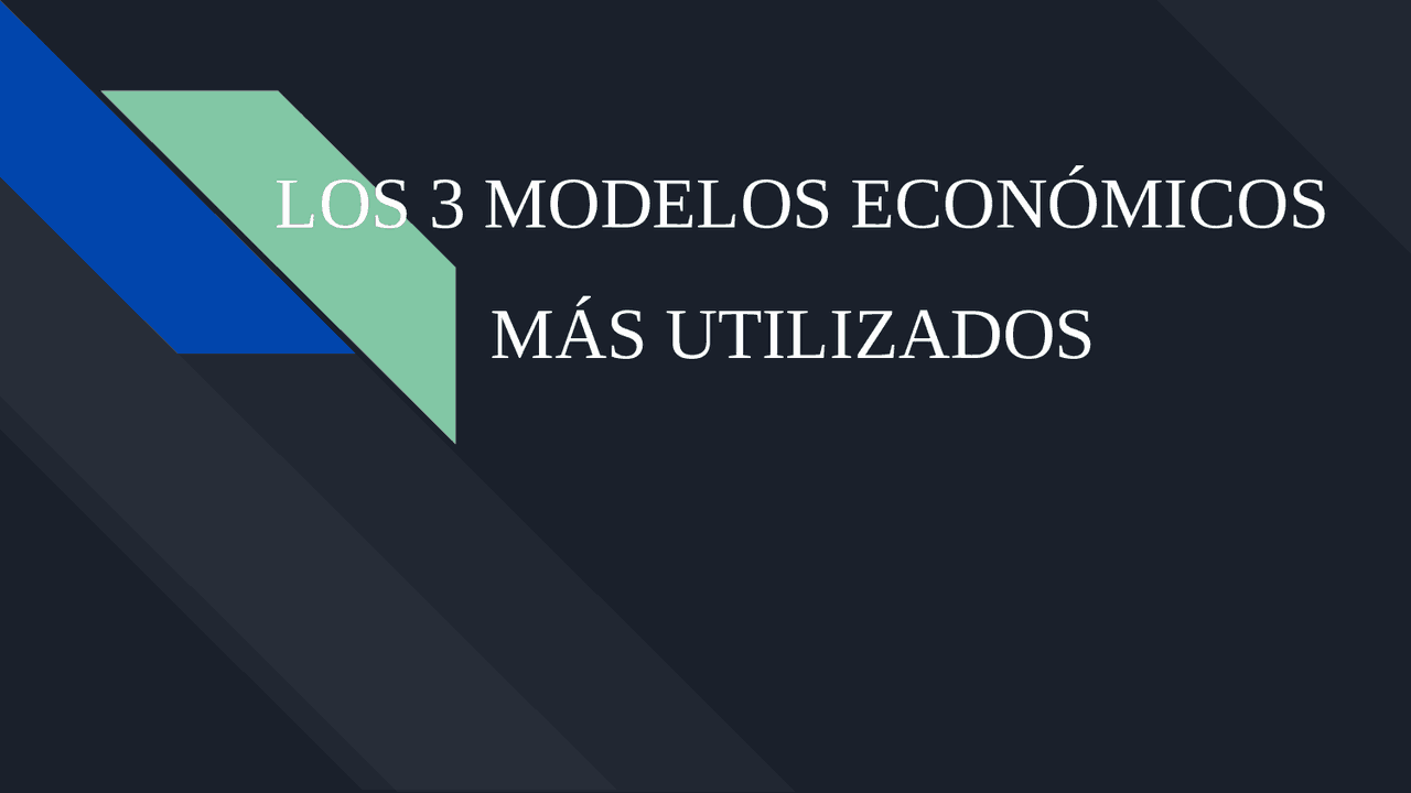 Los 3 modelos economicos más importantes en el mundo | Diapositivas de ...
