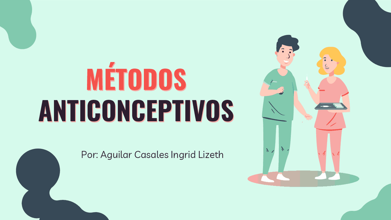 Métodos Anticonceptivos Diapositivas De Biología Docsity