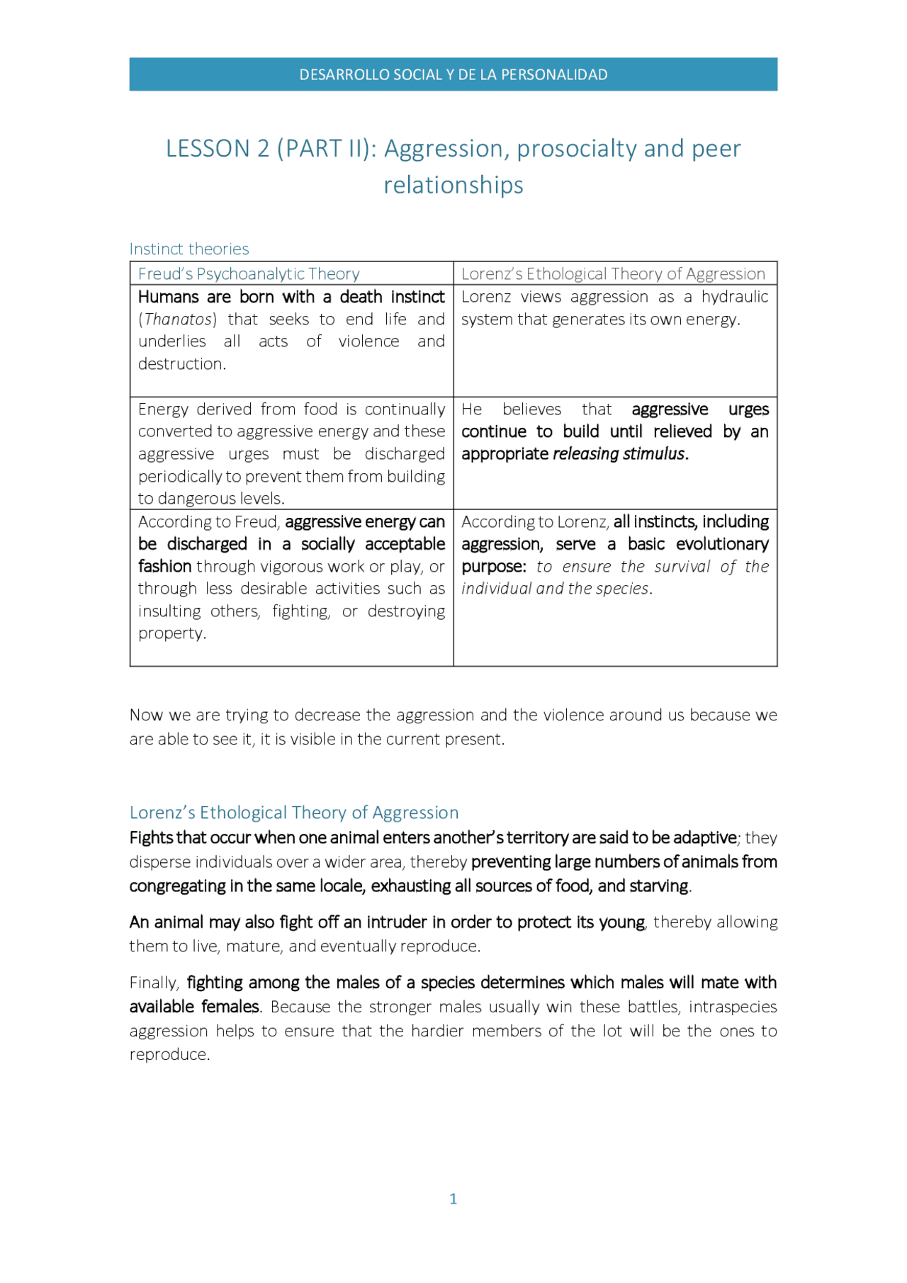 Apuntes Desarrollo Social Y De La Personalidad Apuntes De Desarrollo