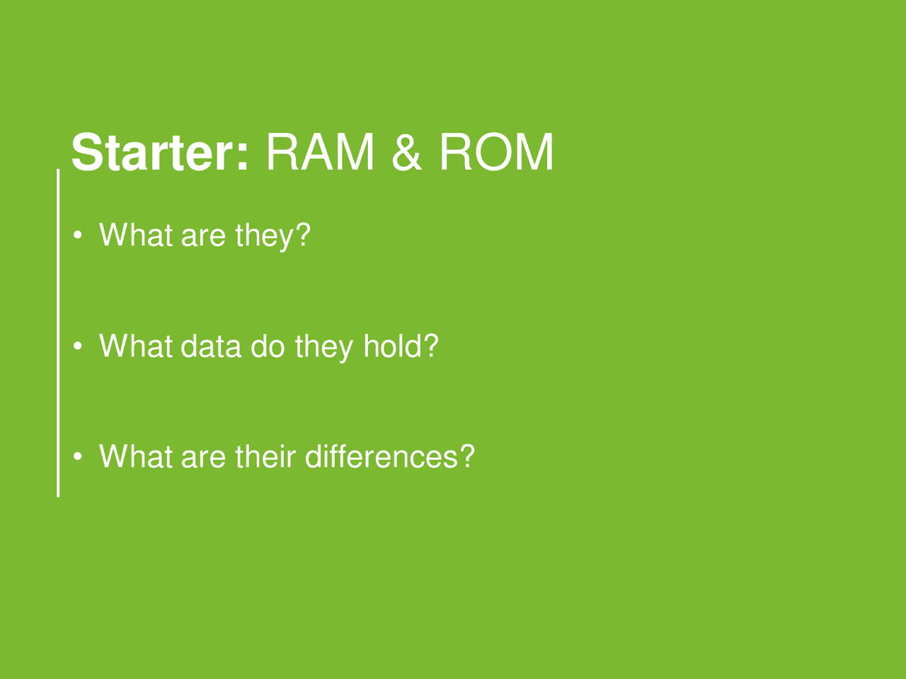 12 Memory And Storage Units Of Memory Slides Computer Science Docsity