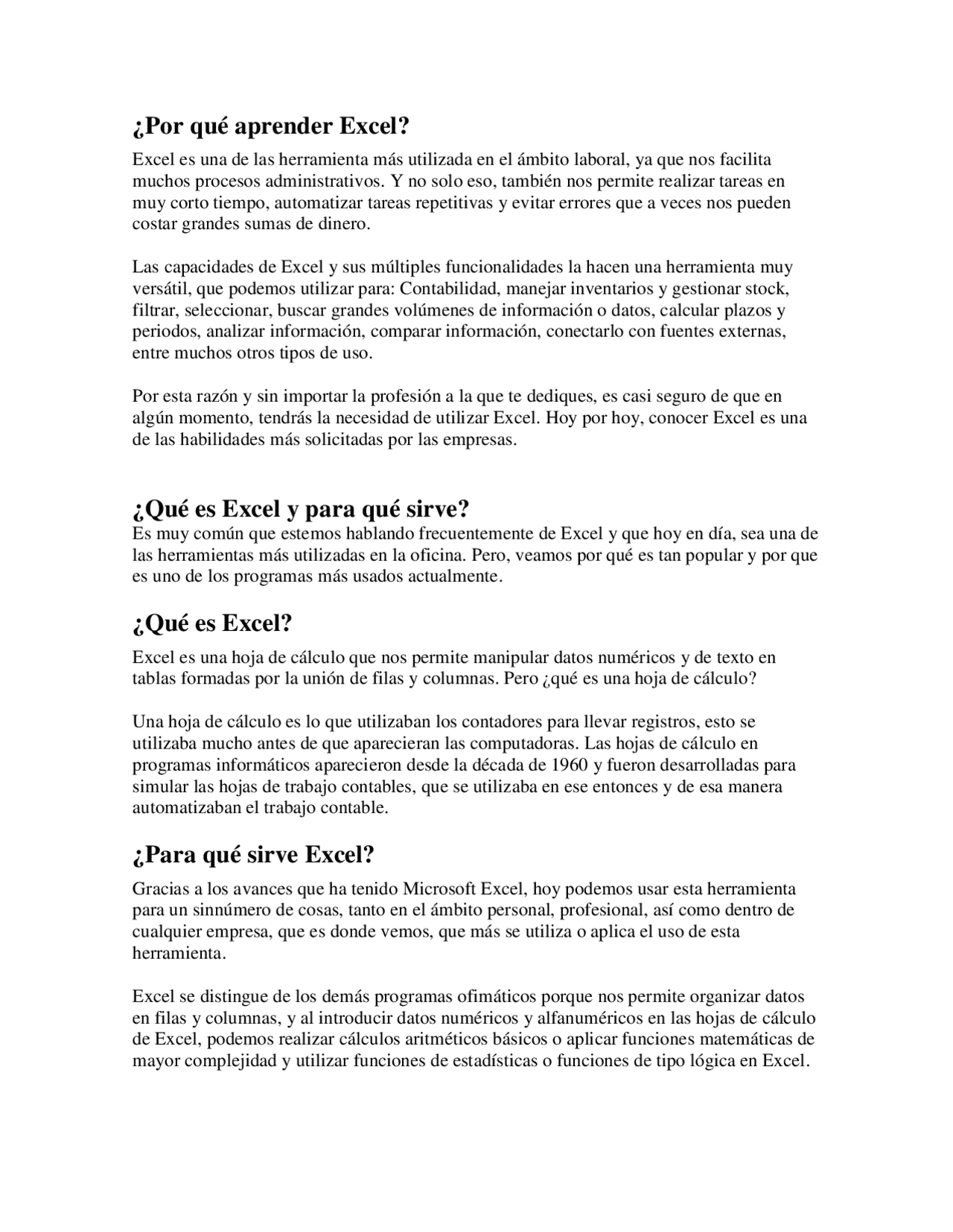 Formulas Basicas Excel Resúmenes De Tecnologías De La Información Y