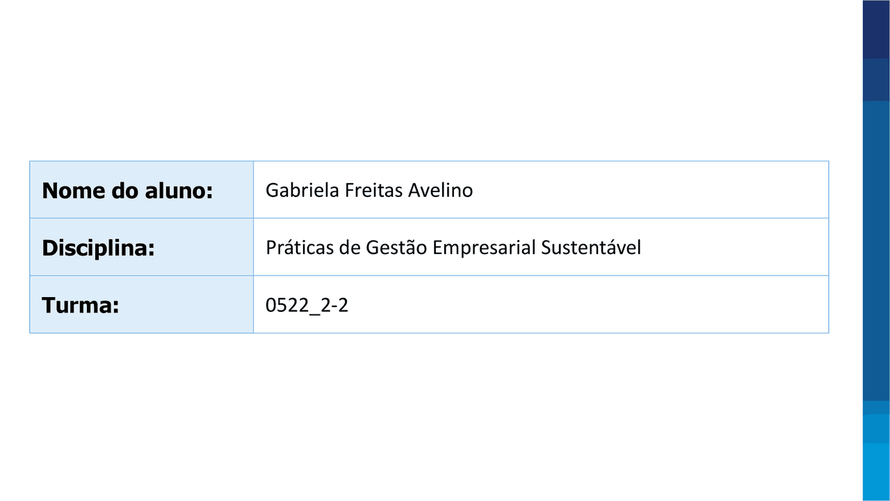 Gestão E Sustentabilidade Trabalhos Sustentabilidade Docsity