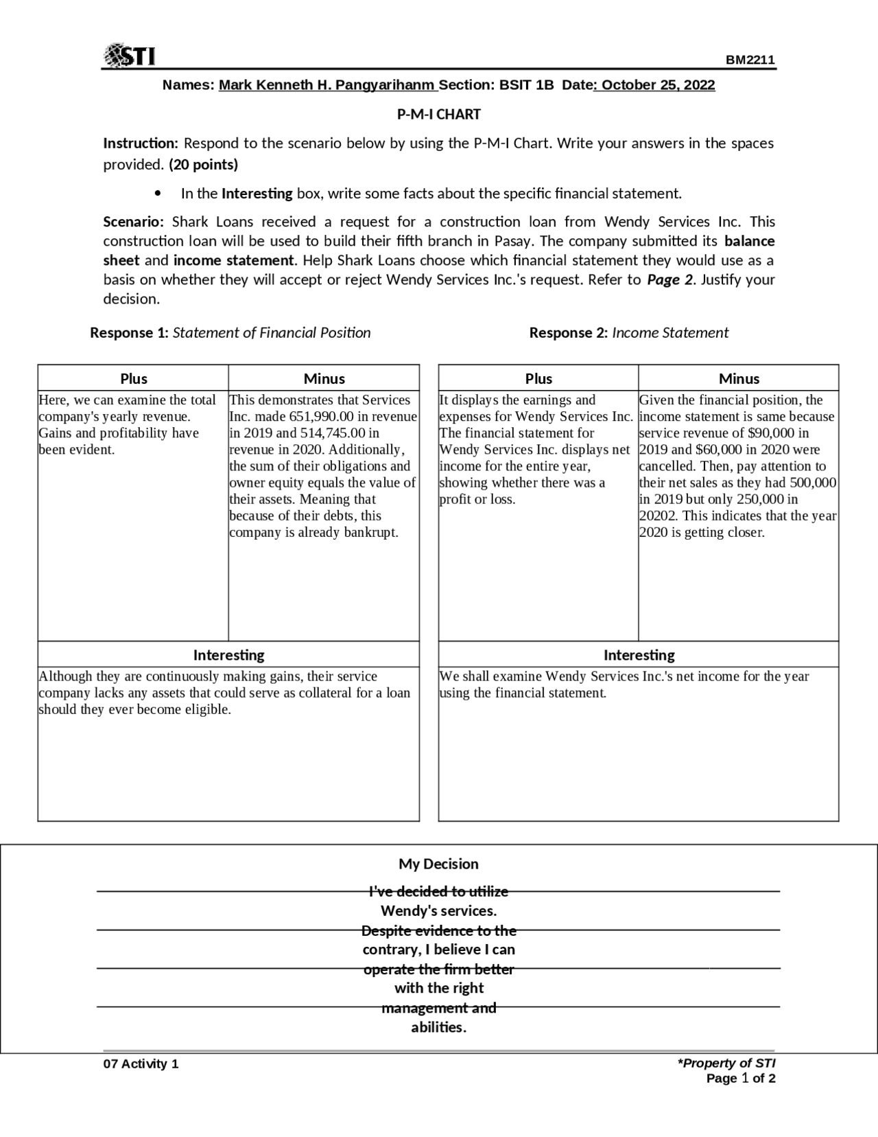 07 Activity 1 Netrep | Exercises Entrepreneurship | Docsity