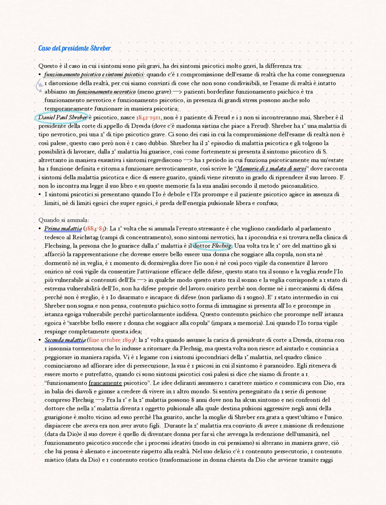 Freud caso clinico del presidente Shreber e suoi seguaci | Appunti di ...