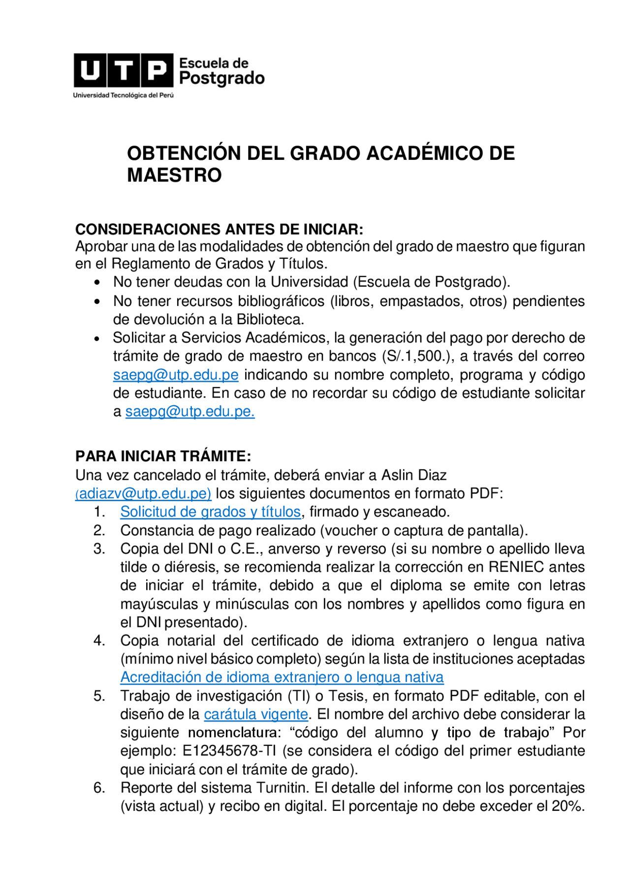 Procedimiento Maestro Utp Resúmenes De Gestión De La Calidad Docsity