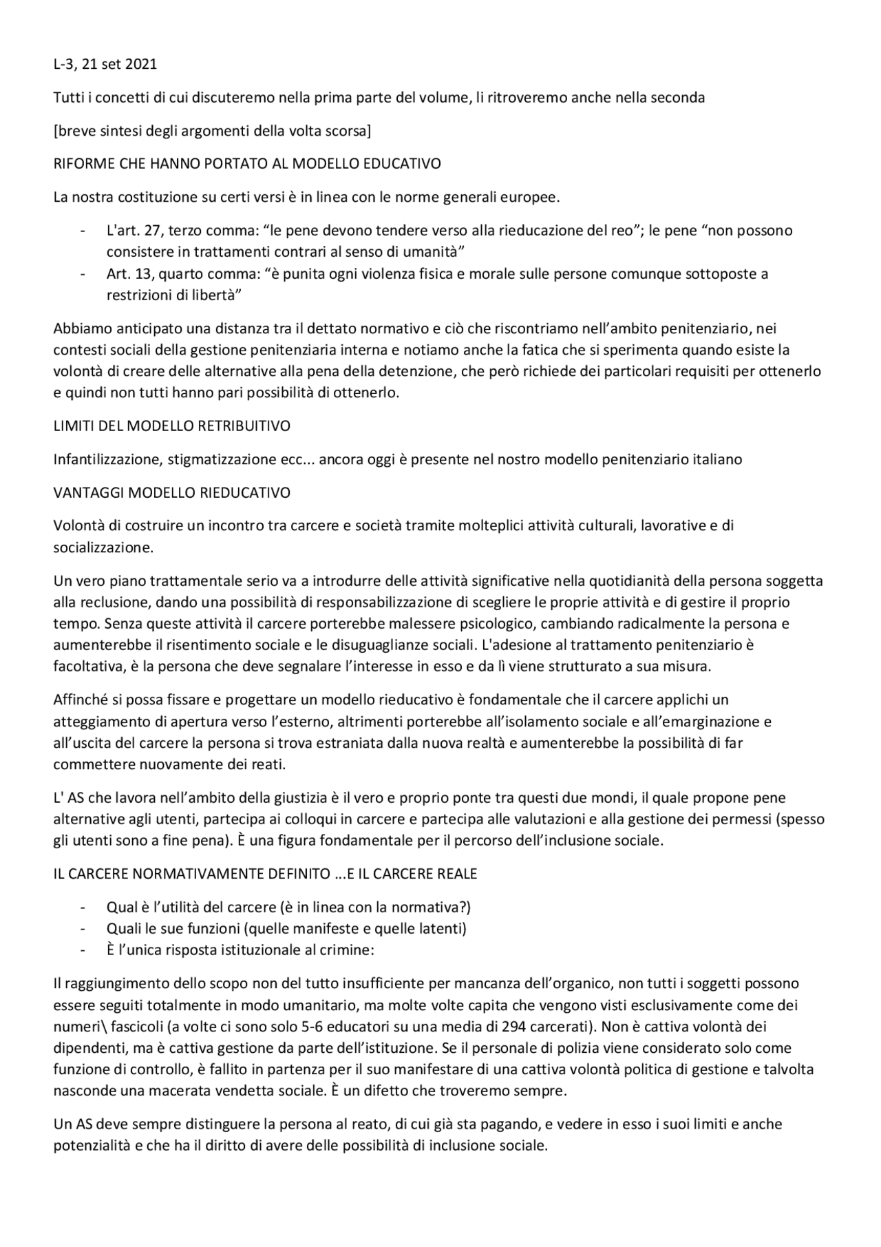 Seconda Parte Degli Appunti Di Devianza E Criminalità Appunti Di