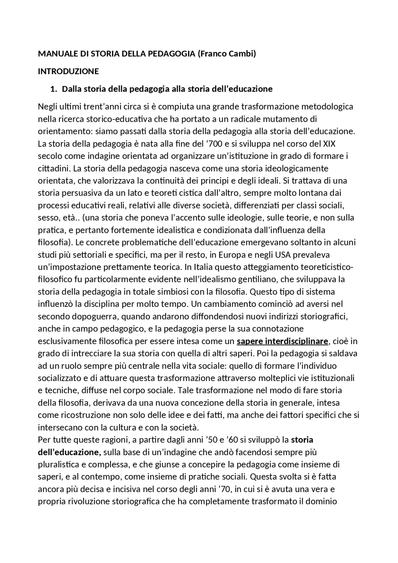 Manuale Storia Dei Modelli Sintesi Del Corso Di Storia Delle