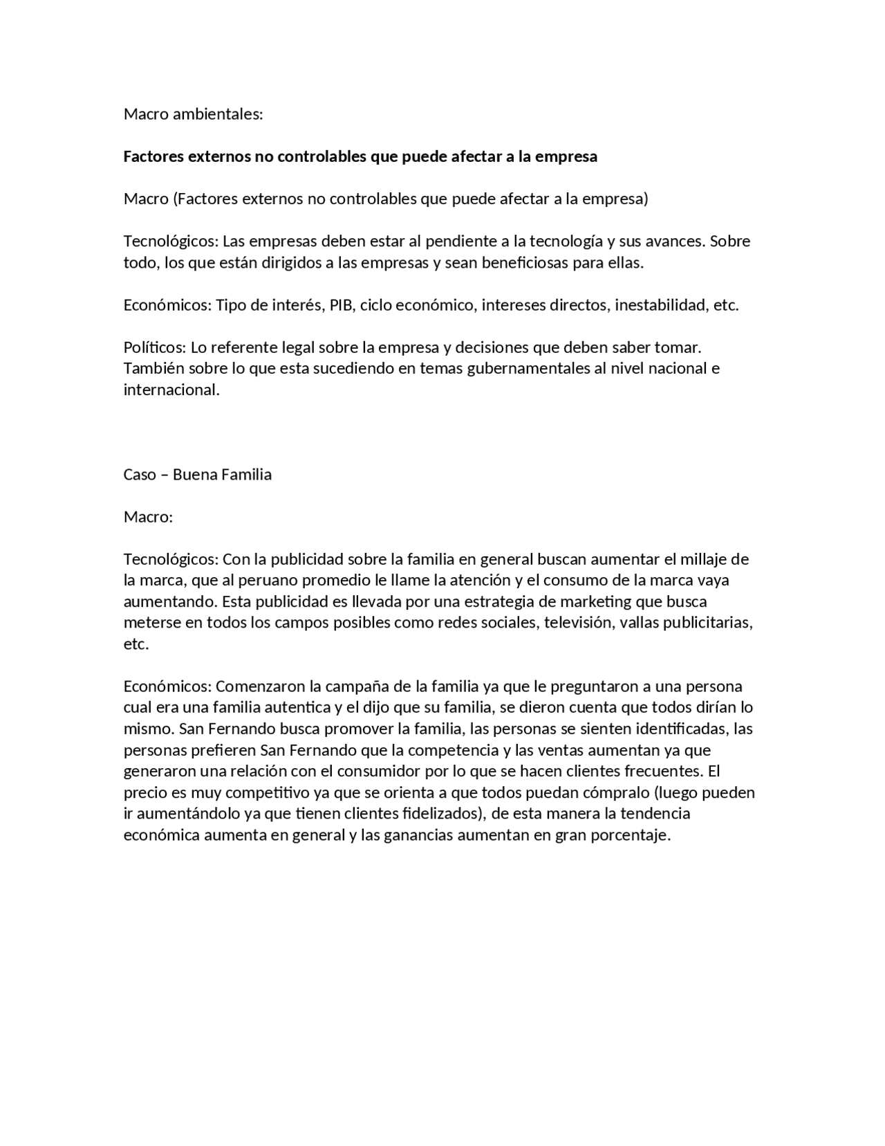 Micro Y Macro Ambientales Marketing Apuntes De Marketing Docsity
