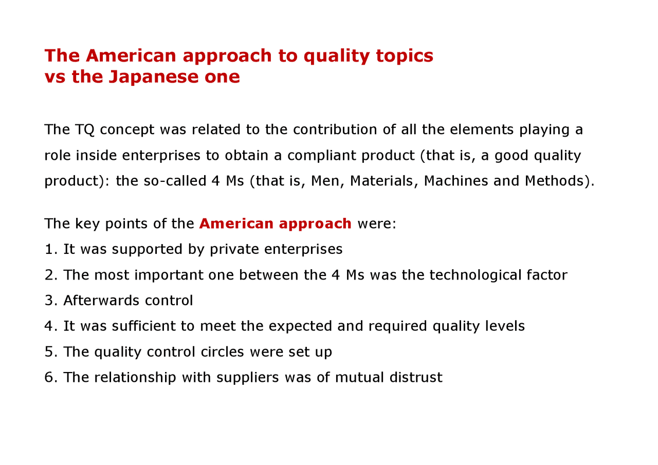Quality Management Economia Slide Di Gestione Della Qualità Docsity