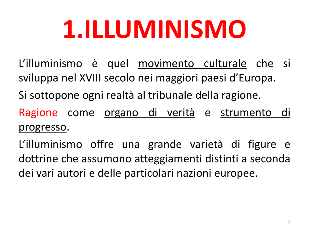 Illuminismo e pensiero kantiano | Schemi e mappe concettuali di ...