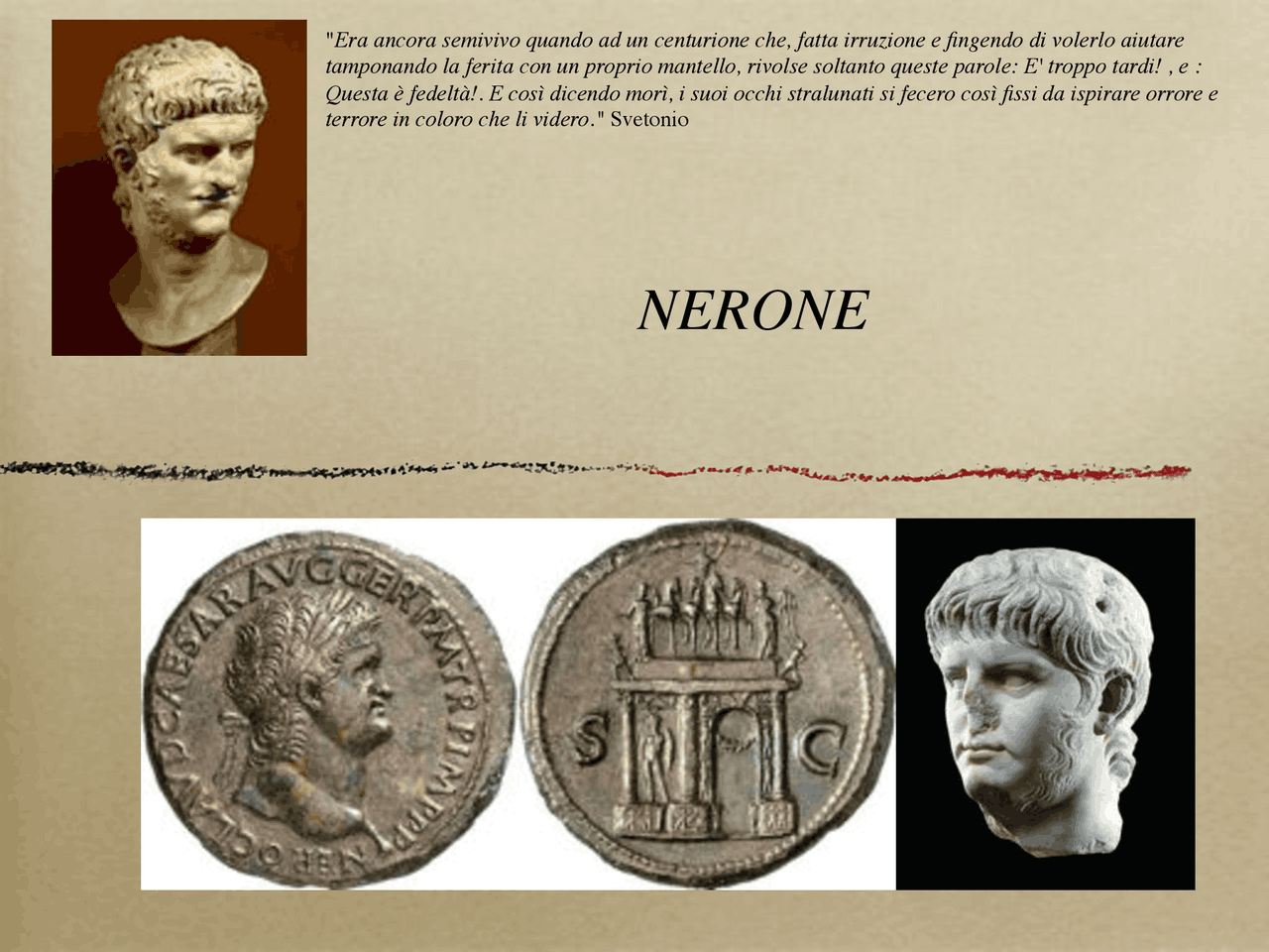Nerone, dossier iconografico | Schemi e mappe concettuali di Storia ...