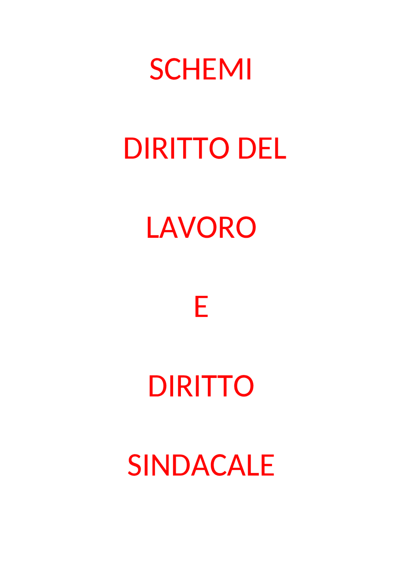 Schemi Libro Di Diritto Del Lavoro E Diritto Sindacale Schemi E Mappe