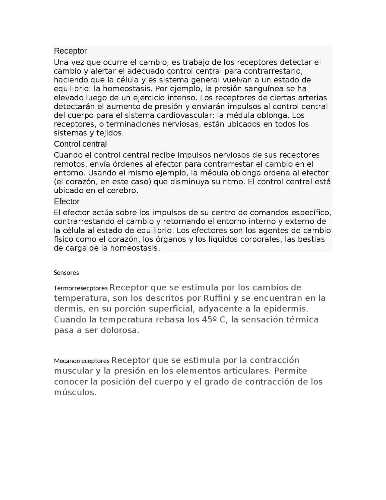 Sistema De Control En Biofisica Apuntes De Biofísica Docsity
