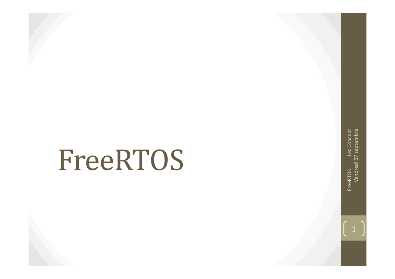 Freertos Operating Systemes Slides Operating Systems Docsity
