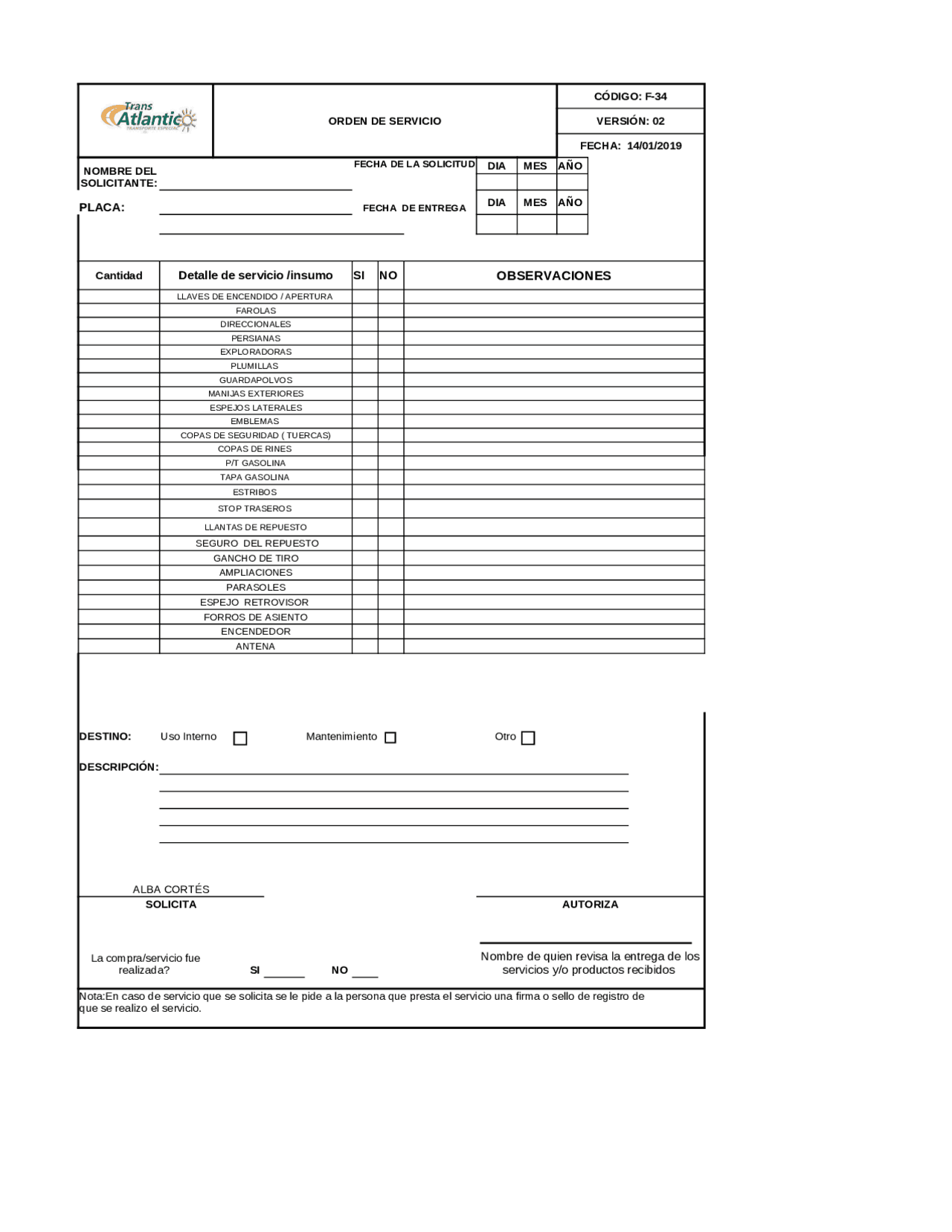Formatos De GestiÓn De Calidad Ejercicios De Gestión Social Docsity