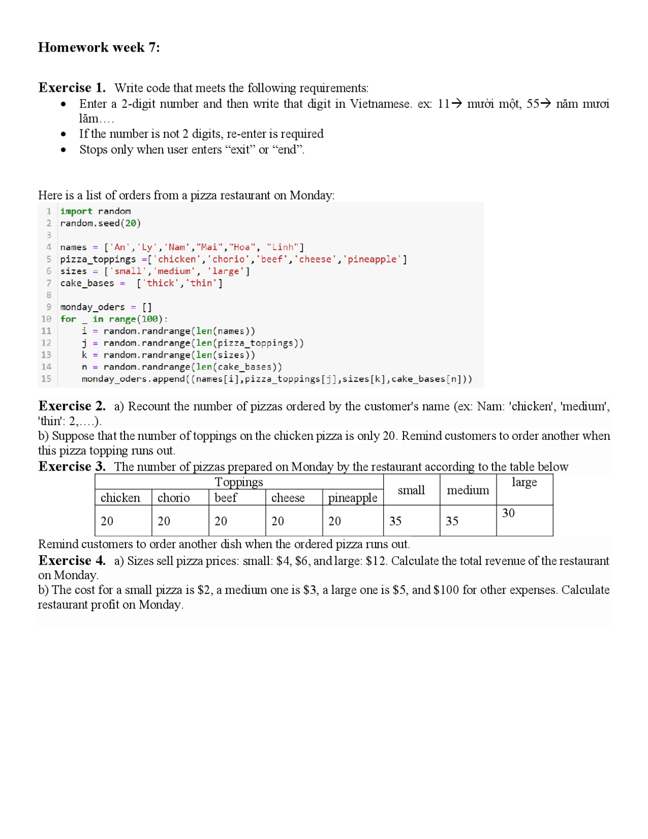 Basic Knowledge Of Python Exams Programming Languages Docsity