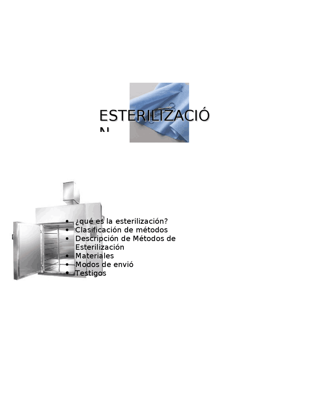 Metodos De Esterilización Apuntes De Física Docsity