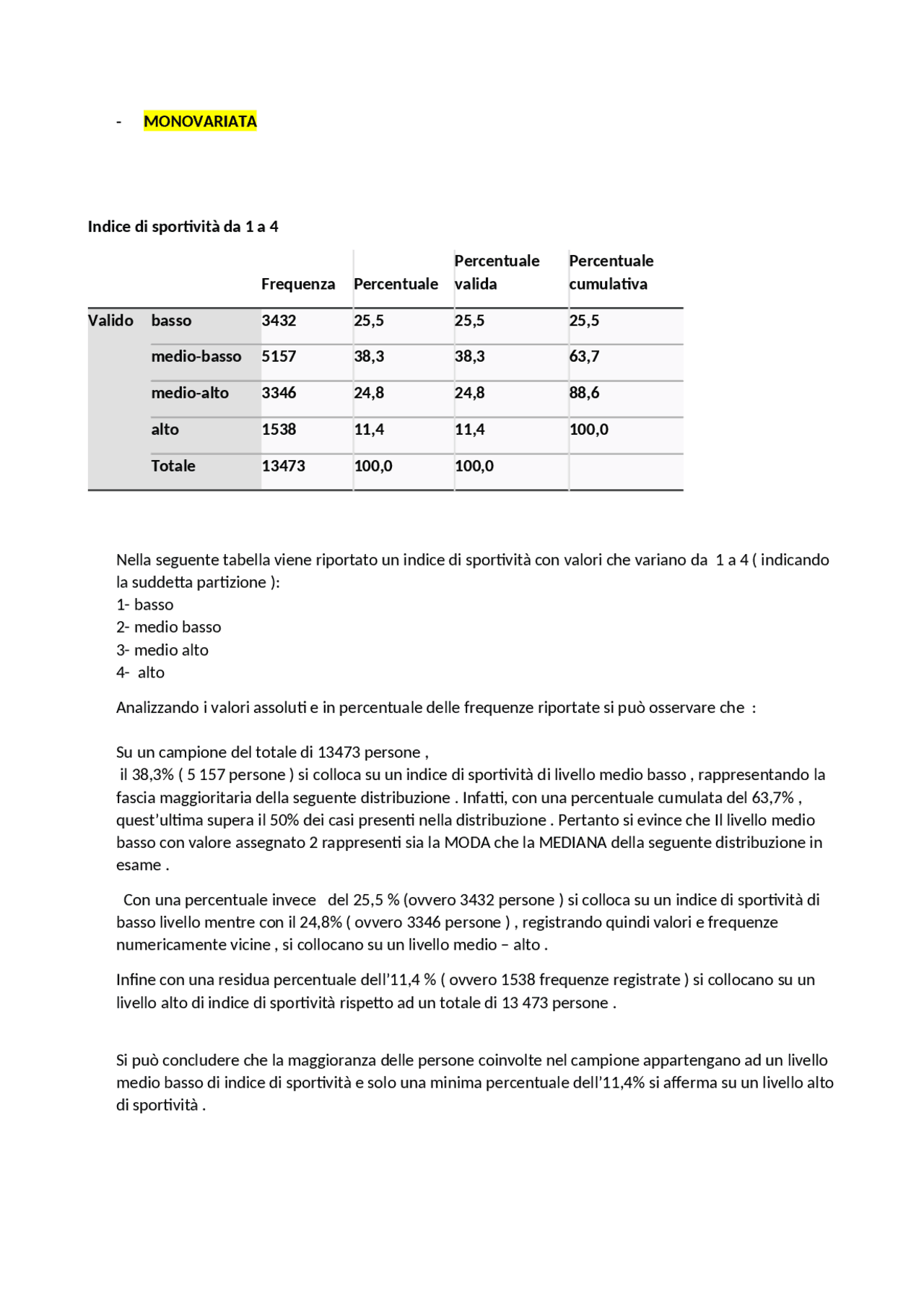 Analisi Monovariata Statistica Schemi E Mappe Concettuali Di
