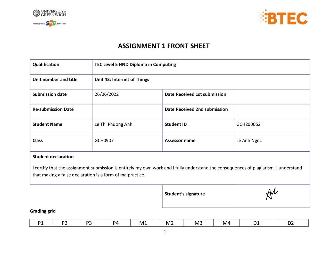 Assignment 1 Internet Of Things Summaries Internet And Information Access Docsity