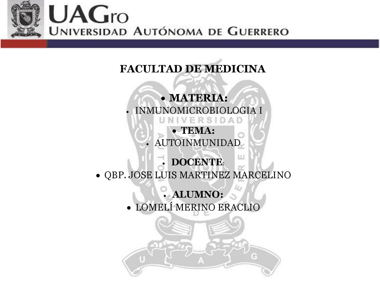Autoinmunidad Cuarto Semestre Resúmenes De Inmunología Docsity