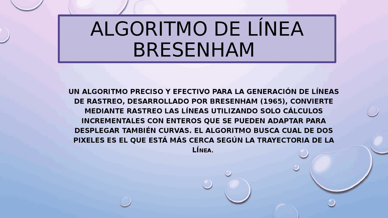 Algoritmo de Bresenham: Generación Precisa y Eficiente de Líneas de ...