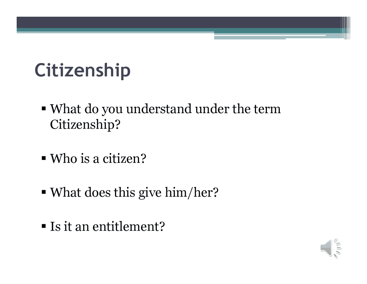Citizenship: definition, history and concepts | Slides Human Rights ...