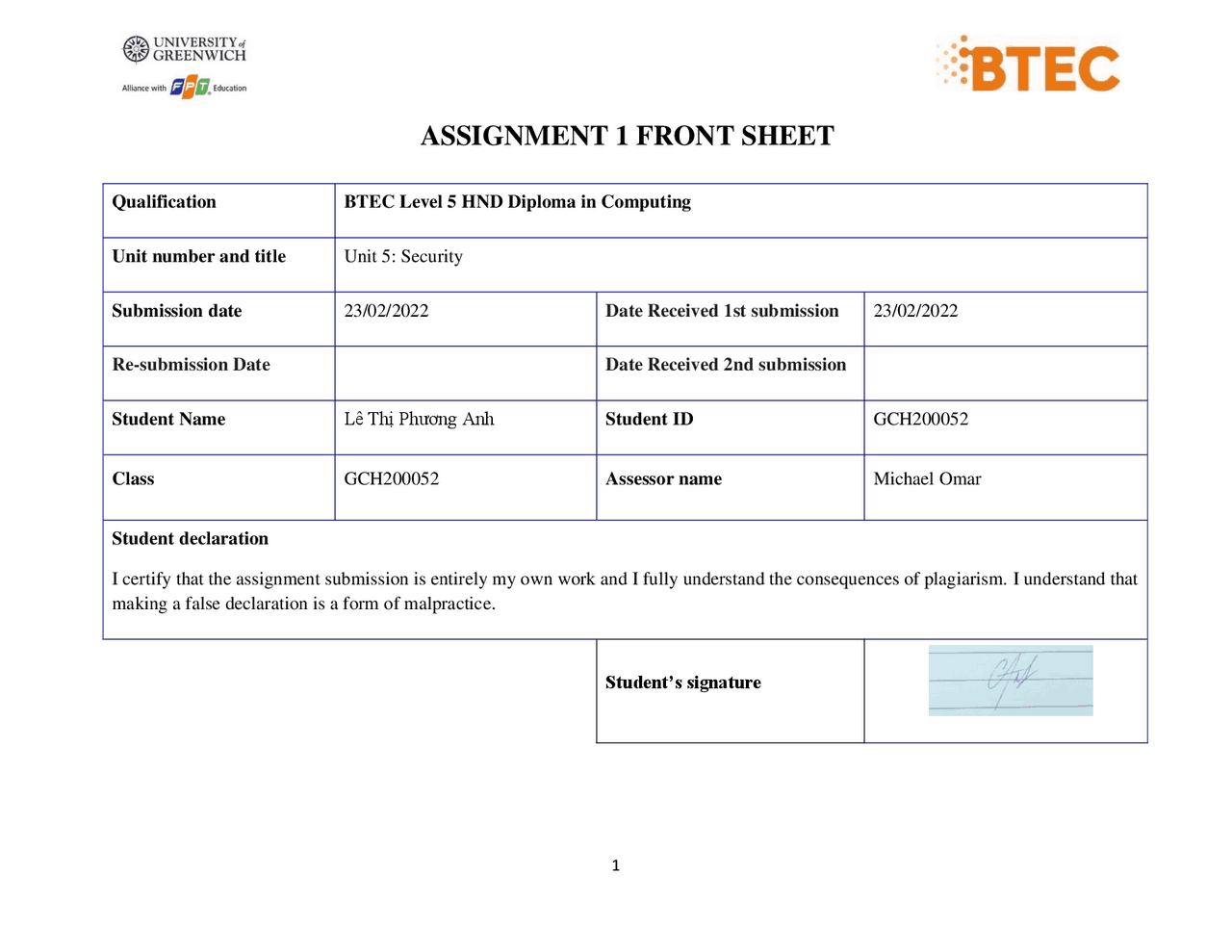 Assignment 1 Security 1623 Summaries Business Ethics Docsity