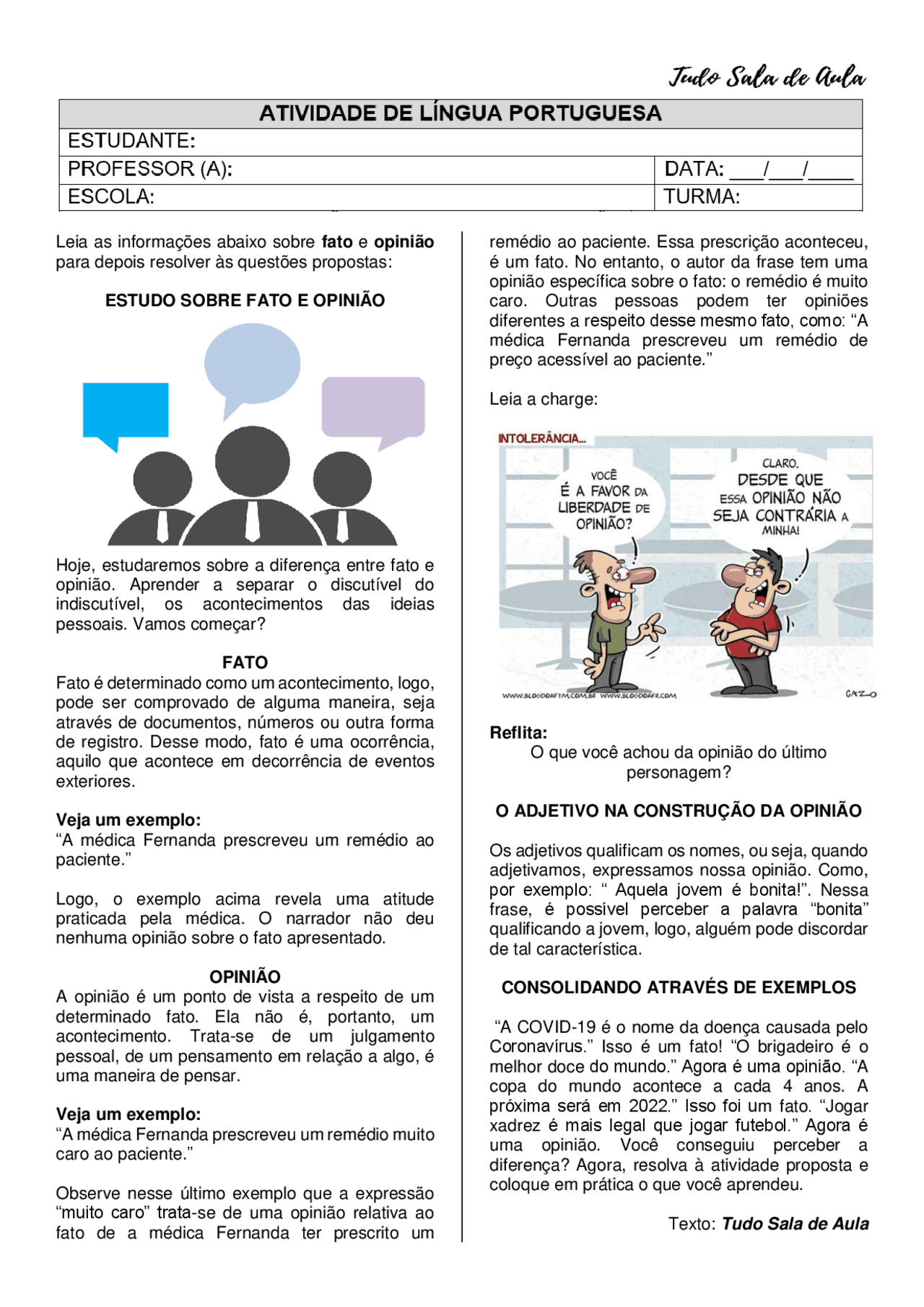 Exercícios de português | Exercises Portuguese Language | Docsity