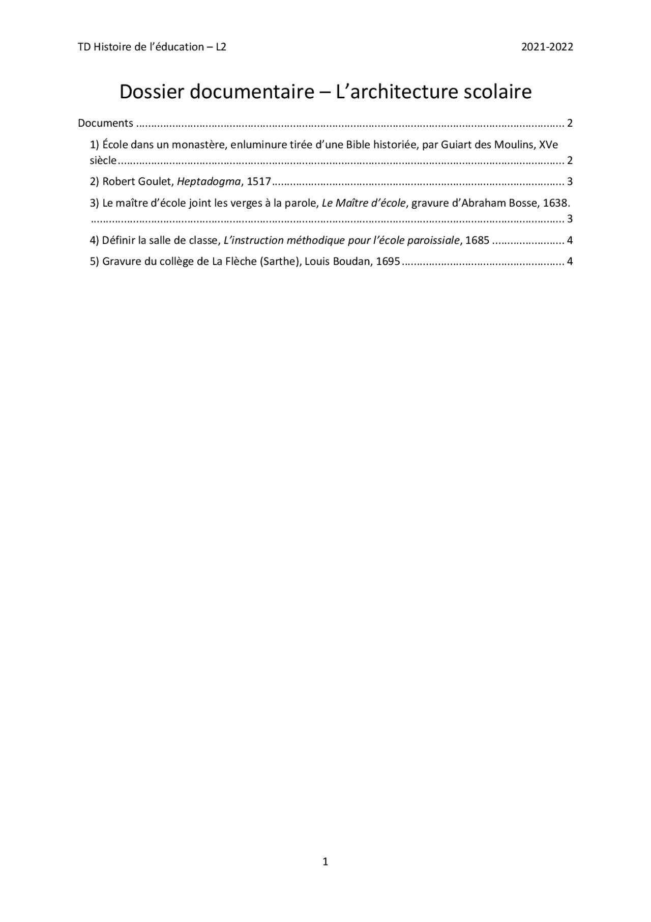 Histoire De Léducation Guide Projets Recherche Histoire Docsity