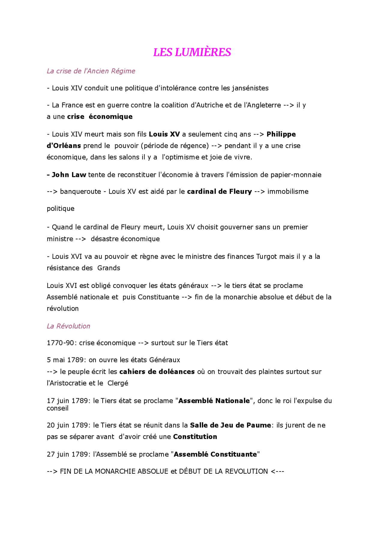 ''Les Lumière'' schema dettagliato | Schemi e mappe concettuali di ...