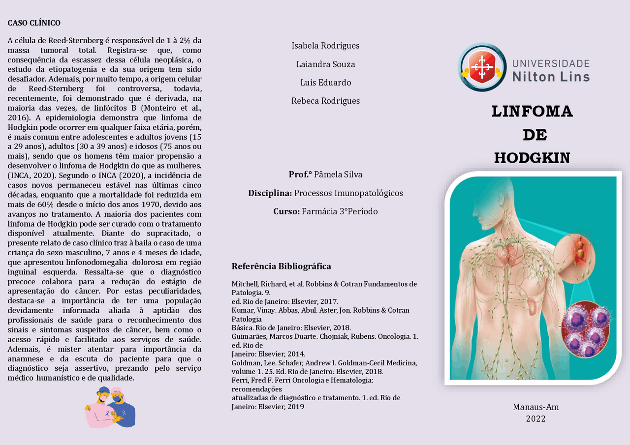 Linfoma De Hodgkin Folder Esquemas Imunologia Docsity