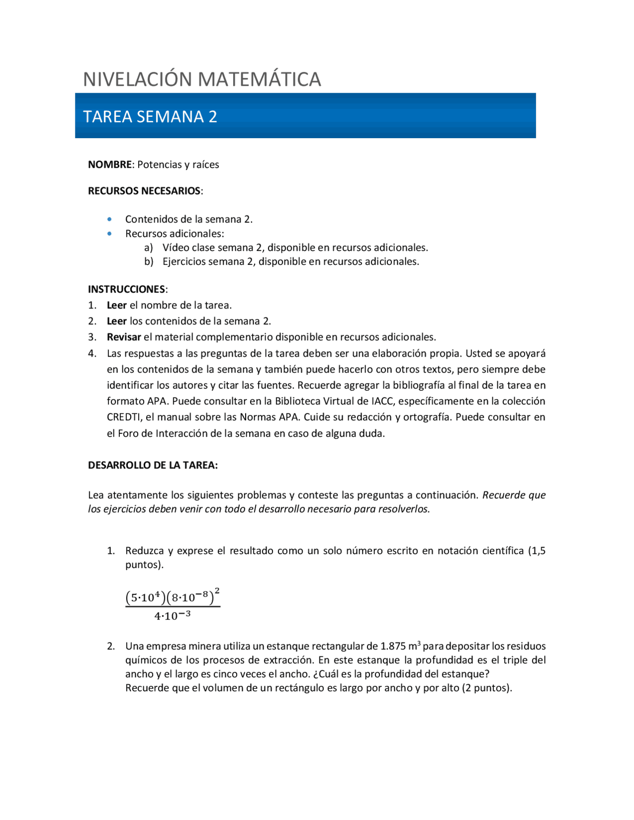 Nivelcion Matematica Ejercicios Resúmenes De Matemáticas Docsity