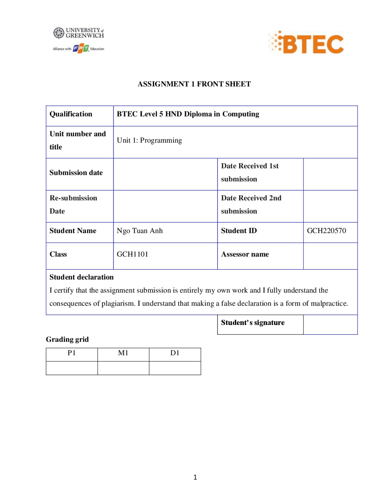 1618 Assignment 1 D Pass Essays University Computer Science Docsity