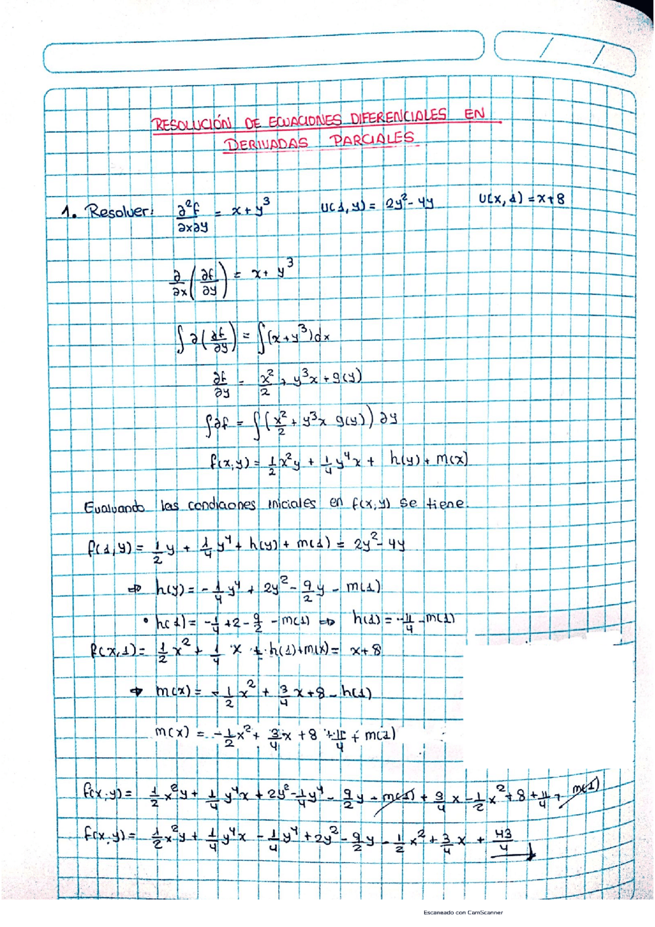 EJERCICIOS RESUELTOS DE ECUACIONES DIFERENCIALES | Ejercicios de Cálculo | Docsity