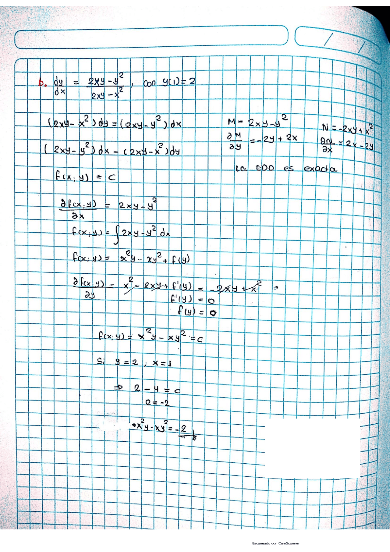 EJERCICIOS RESUELTOS DE ECUACIONES DIFERENCIALES | Ejercicios de Cálculo | Docsity