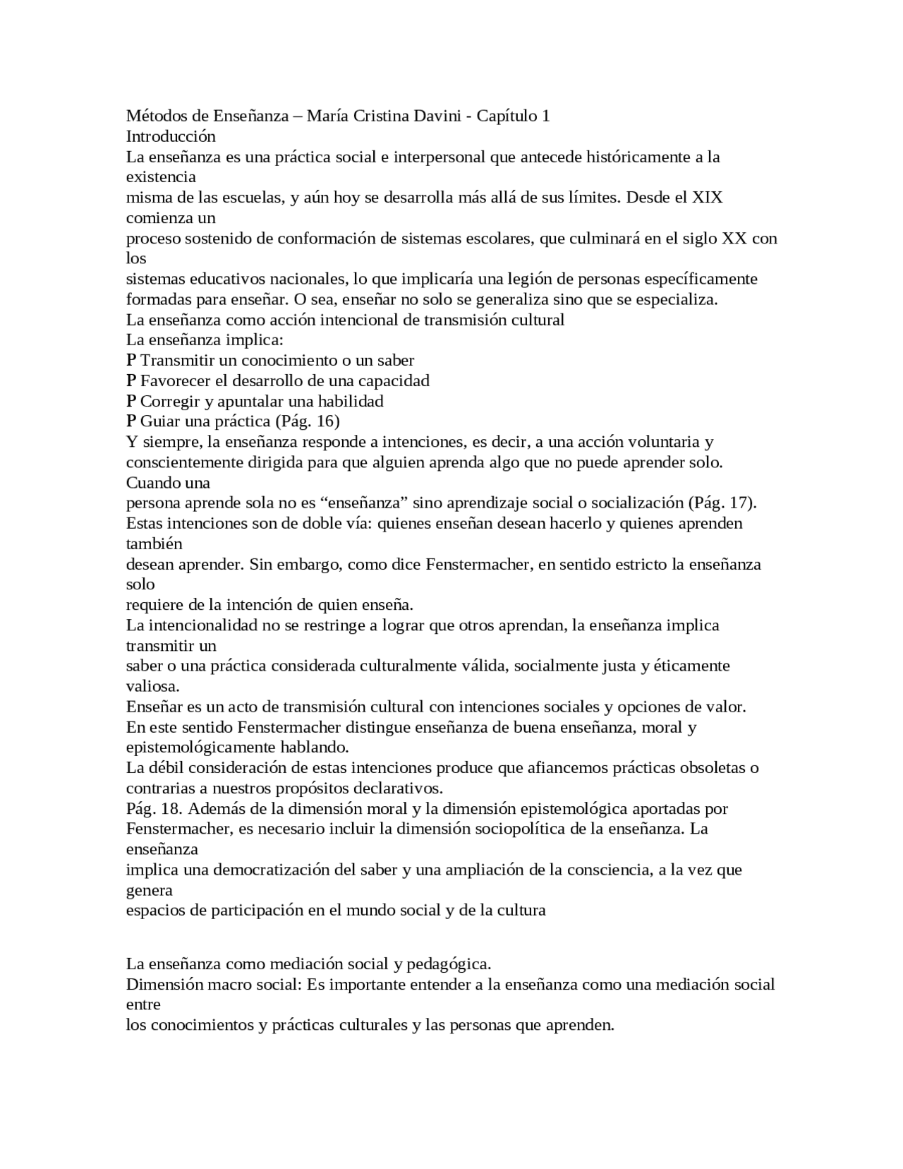 Metodos De Enseñanza Resúmenes De Didáctica General Docsity