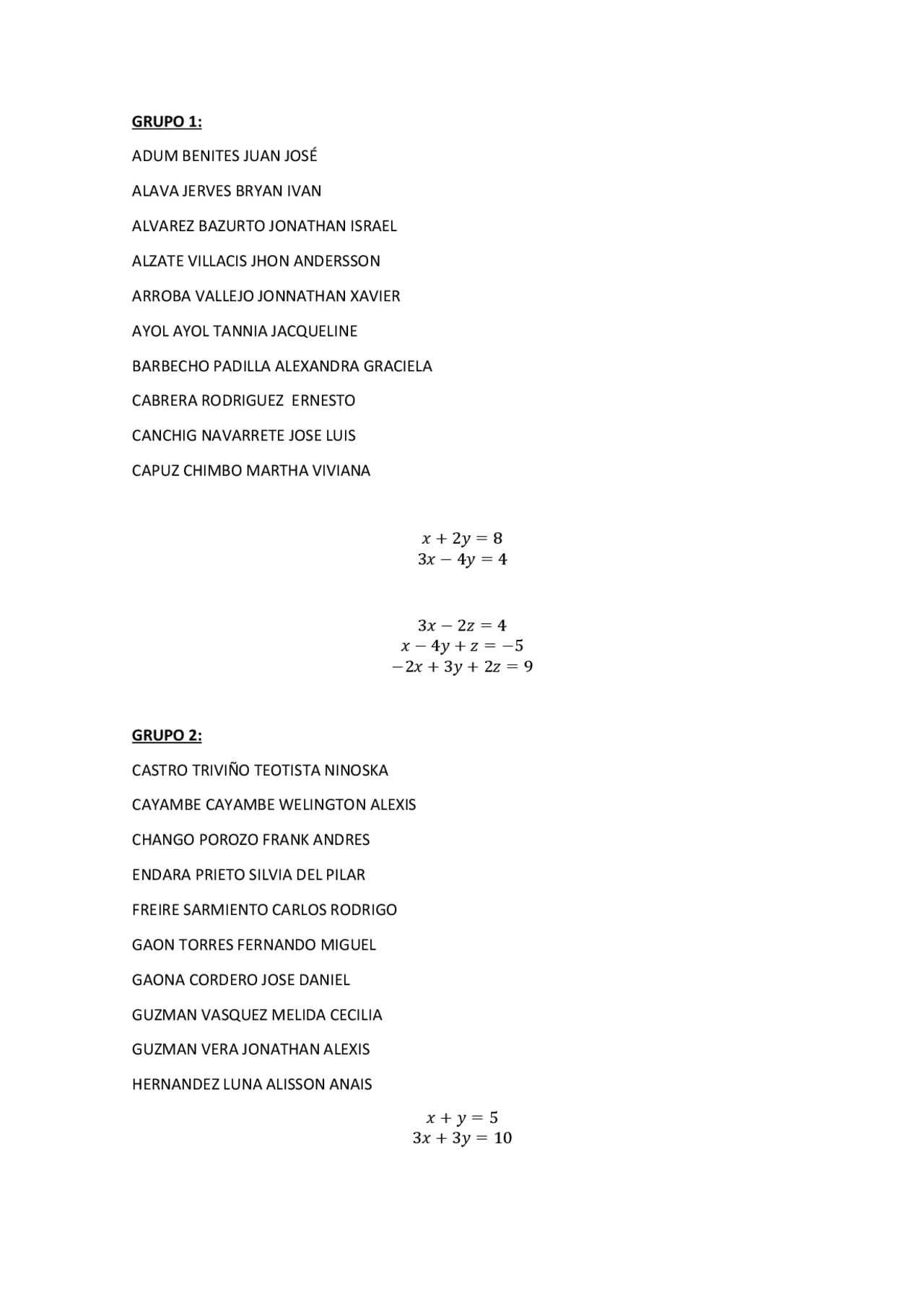 Ejercicios Algebra Lineal Ejercicios De Álgebra Lineal Docsity