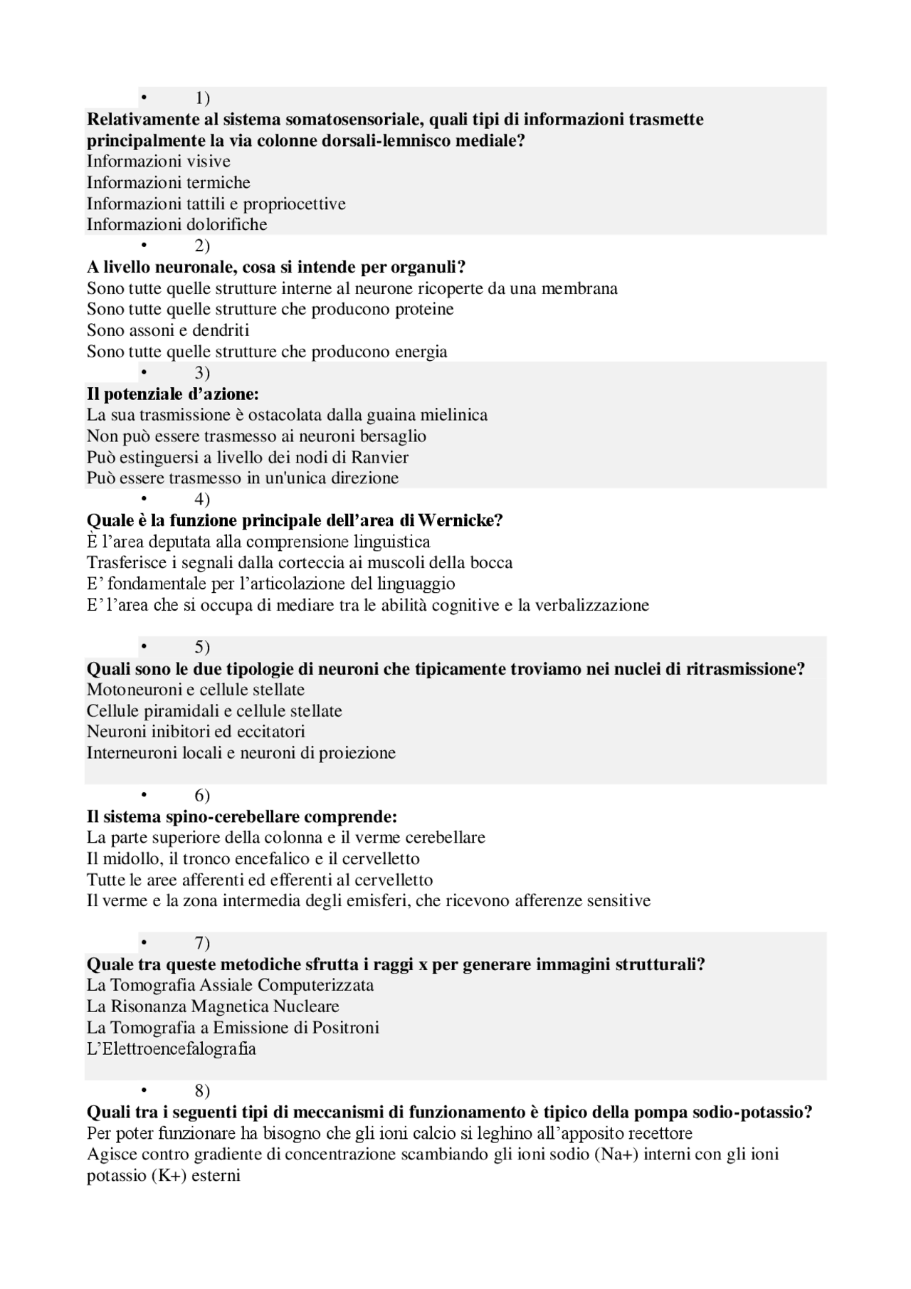 Domande Per Un Eventuale Esame Guide Progetti E Ricerche Di