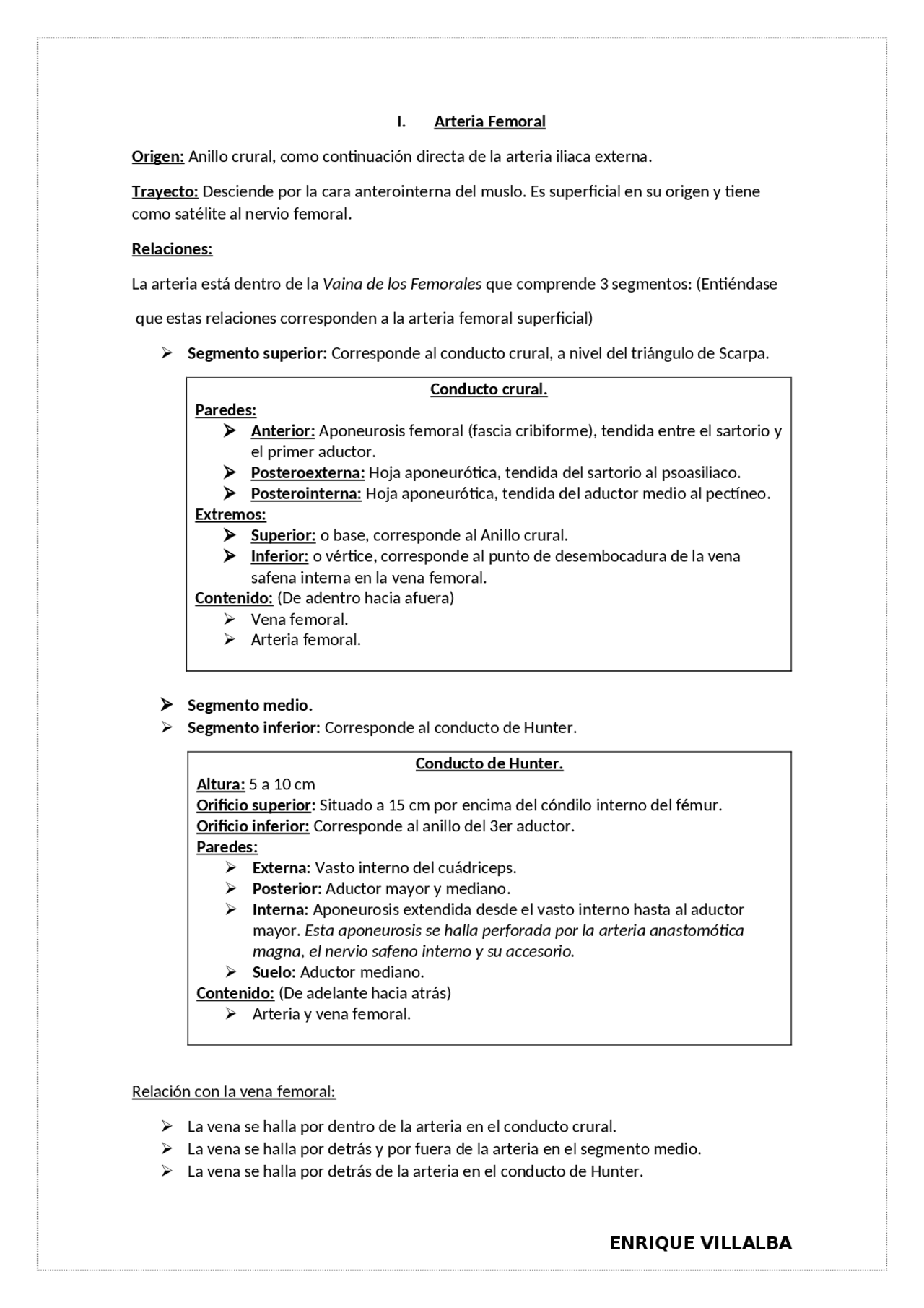 Arterias Del Miembro Inferior Resúmenes De Anatomía Docsity