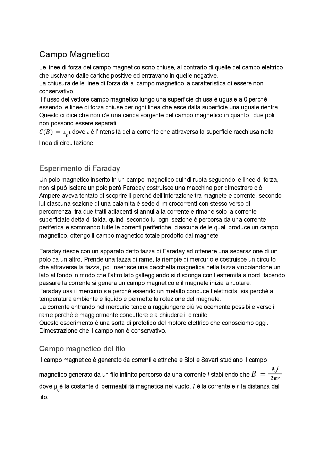 Fisica Programma Quinta Liceo Scientifico Appunti Di Fisica Docsity