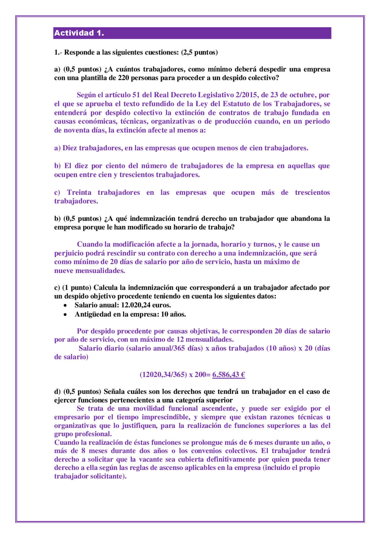 Tarea Formacion Orientacion Laboral Fol Ejercicios De Fundamentos