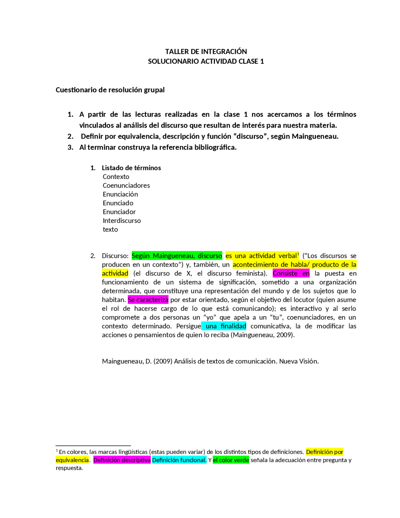 Solucionario De Tarea En Clase Apuntes De Didáctica General Docsity