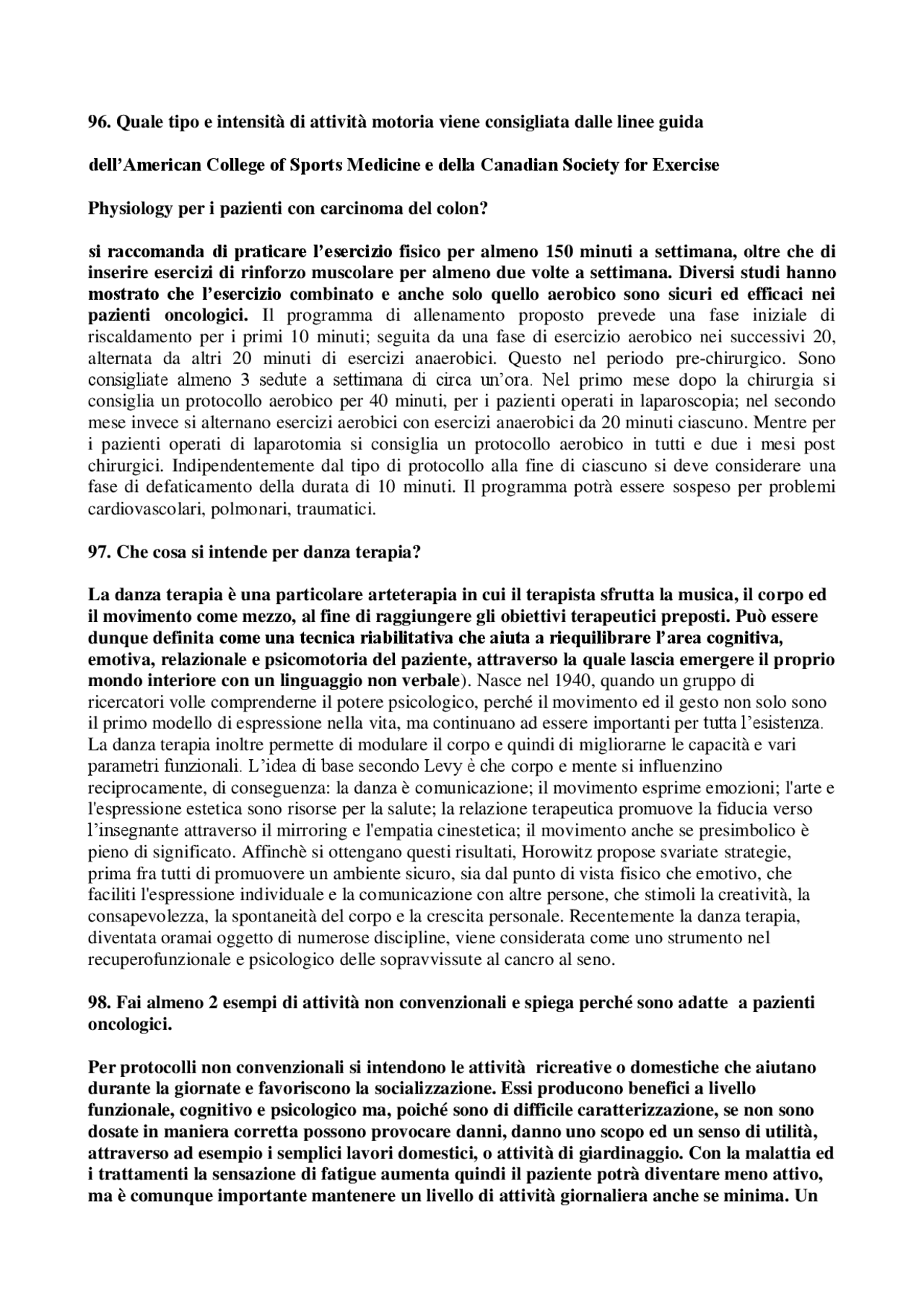 Attività Aperte Lm 67 Ecampus Dispense Di Scienze Motorie Docsity