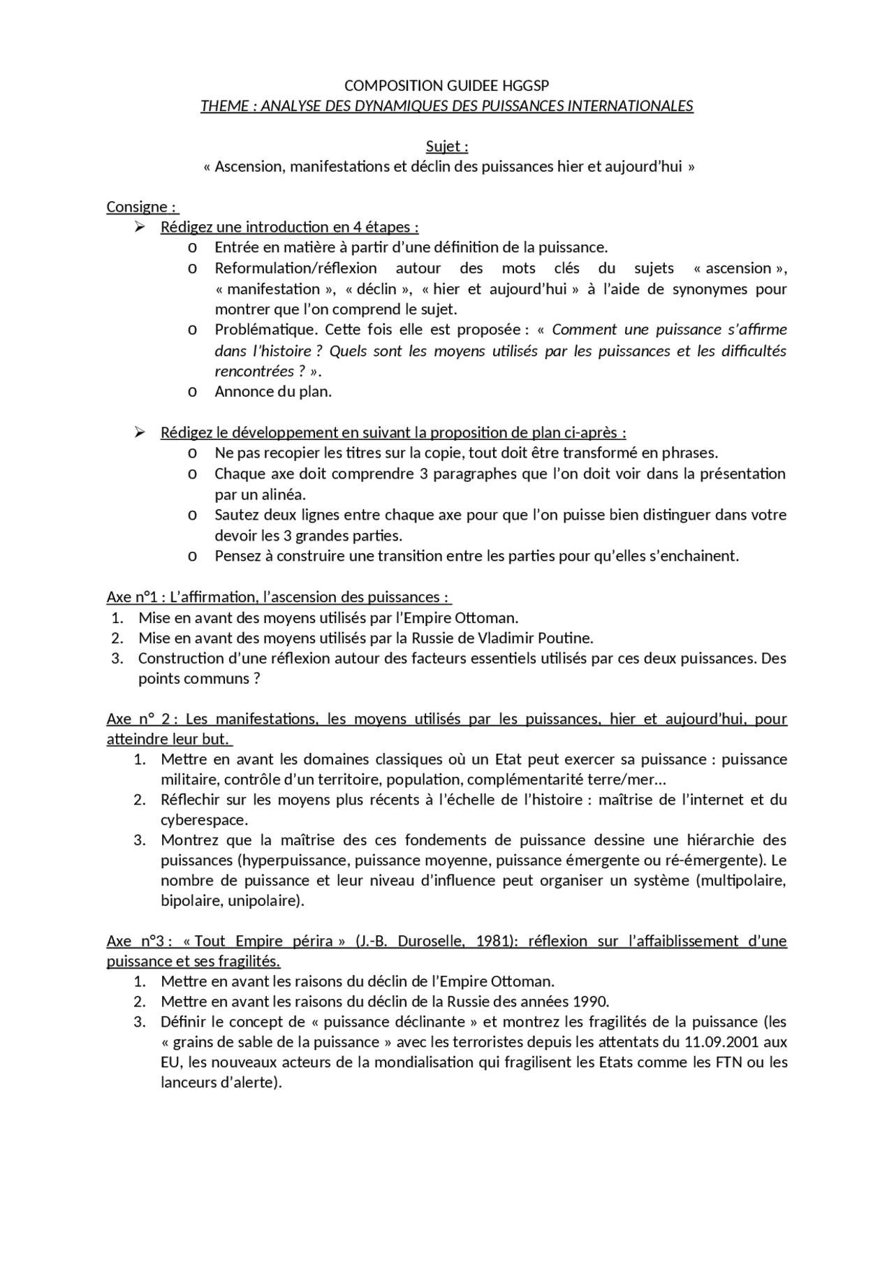 Guide De Composition Guide Projets Recherche Histoire Docsity