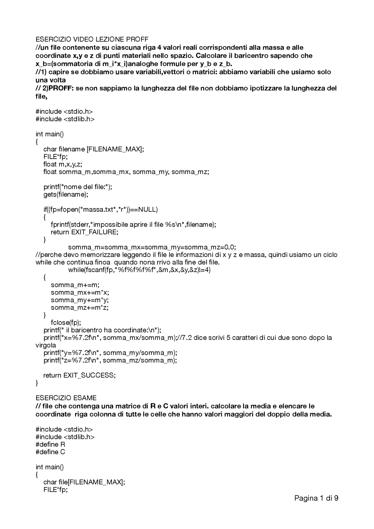 Esercizi Uninettuno Di Informatica Exams Economics Docsity
