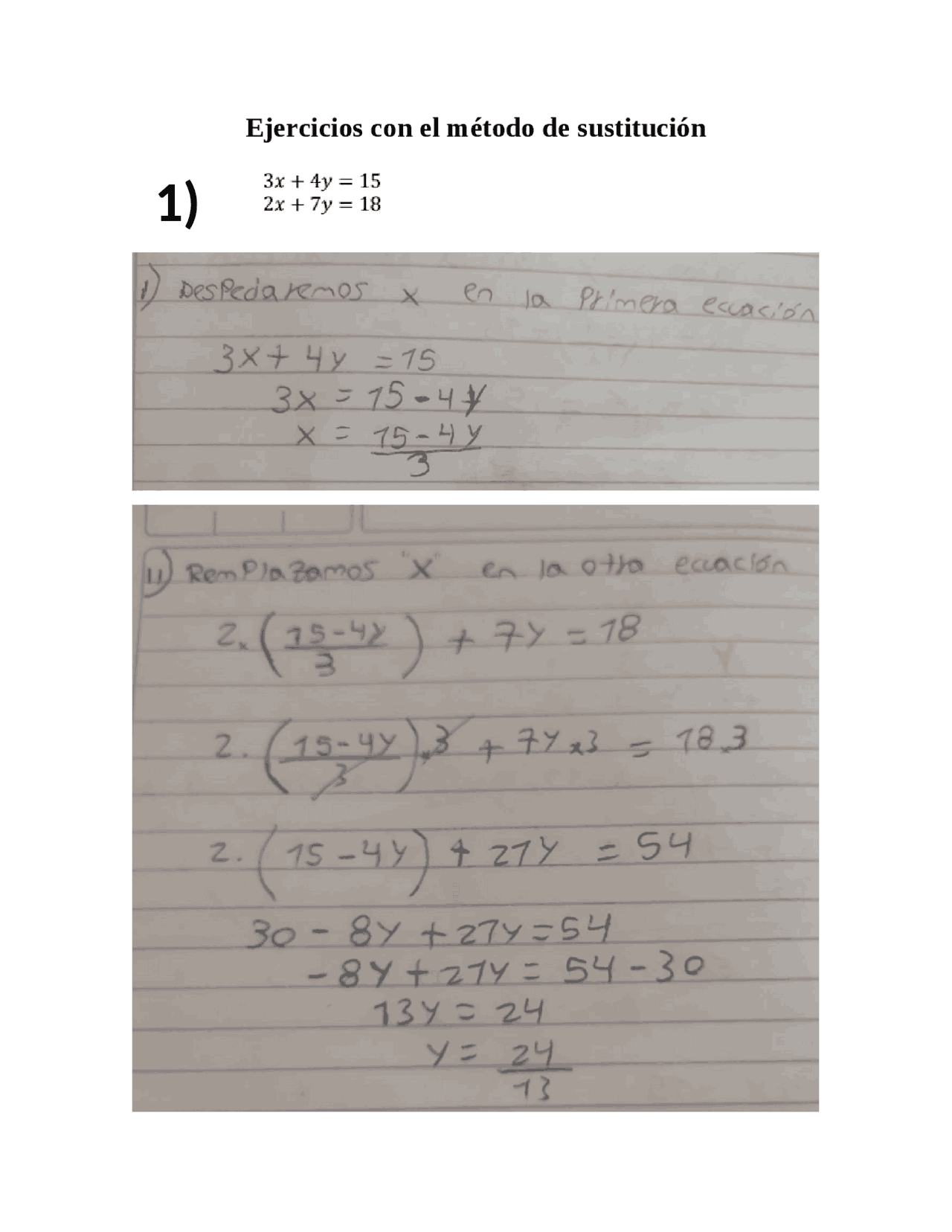 Algebra lineal - actividad 3 Métodos de solución en sistemas de ecuaciones lineales ...