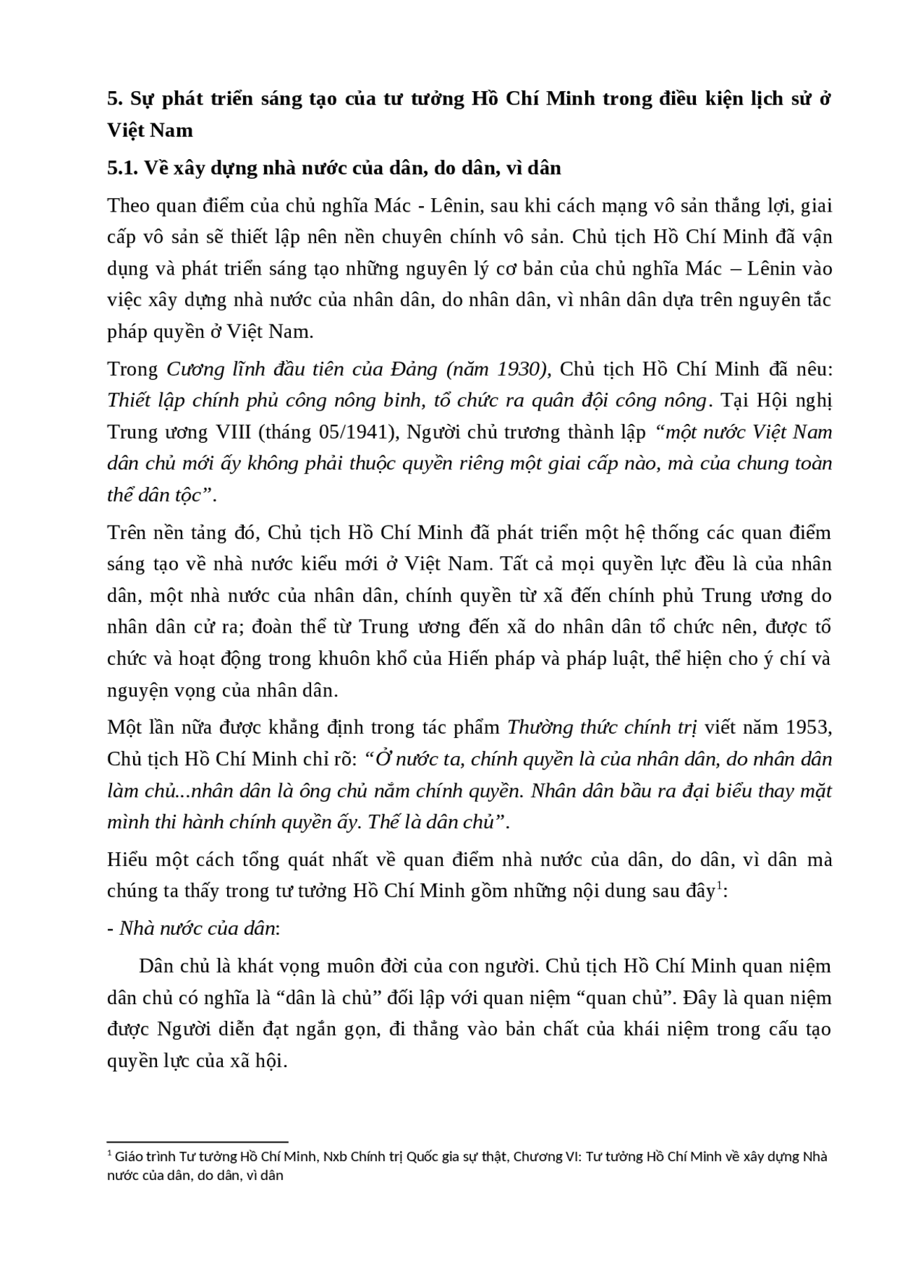 Triết học và Tư tưởng Hồ Chí Minh | Assignments Law | Docsity